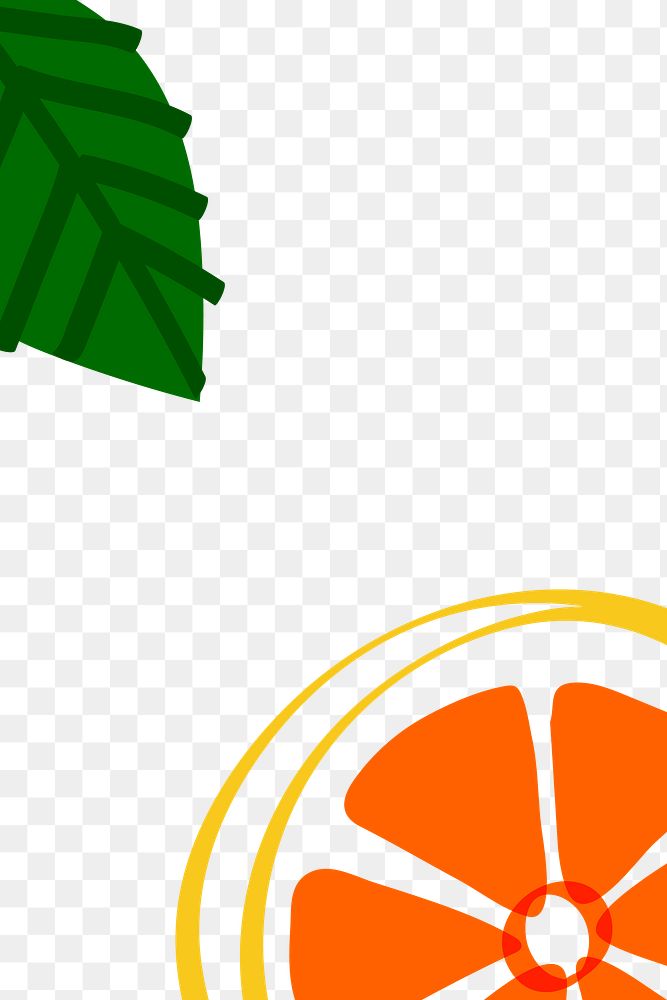 Tropical tangerine fruit frame design | Premium PNG - rawpixel