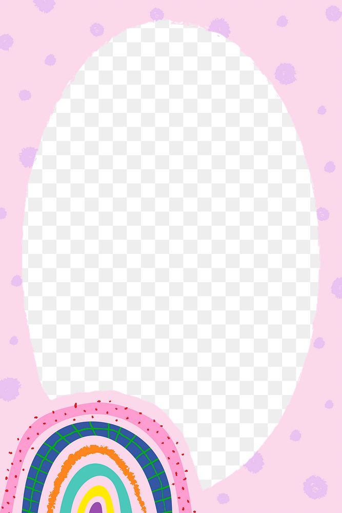 Pink frame PNG sticker, funky | Premium PNG - rawpixel