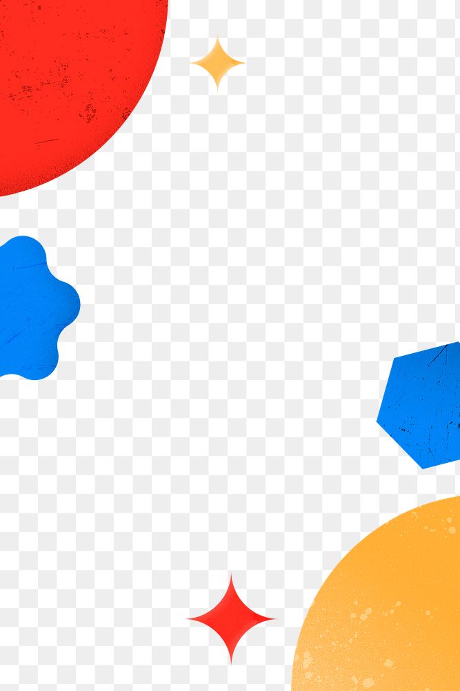 Geometric shapes png border frame, | Premium PNG - rawpixel