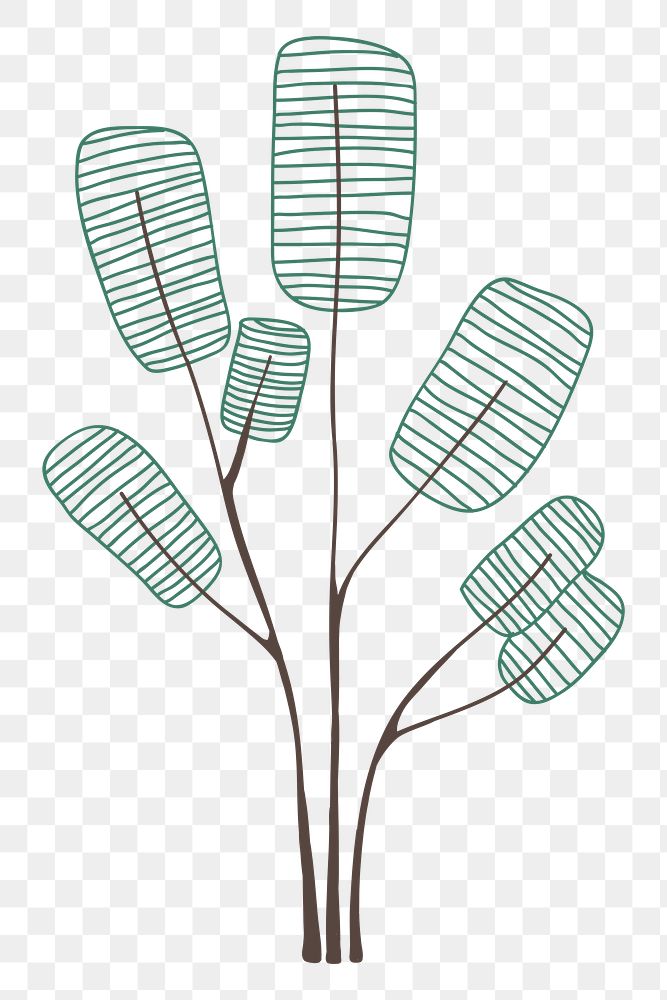 Cute doodle tree sticker design | Premium PNG Sticker - rawpixel