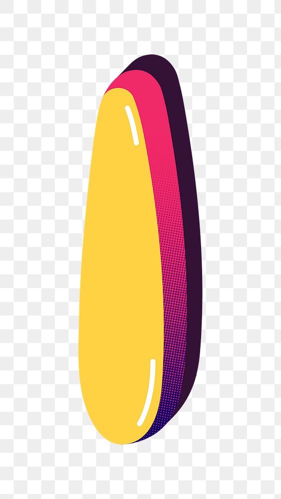 Png letter I yellow funky | Premium PNG Sticker - rawpixel