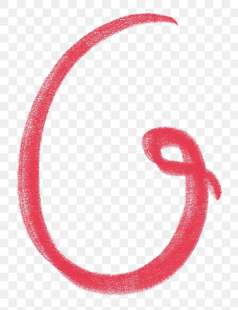 Letter G brush stroke png | Premium PNG - rawpixel