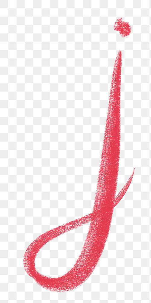 Letter J brush stroke png | Premium PNG - rawpixel