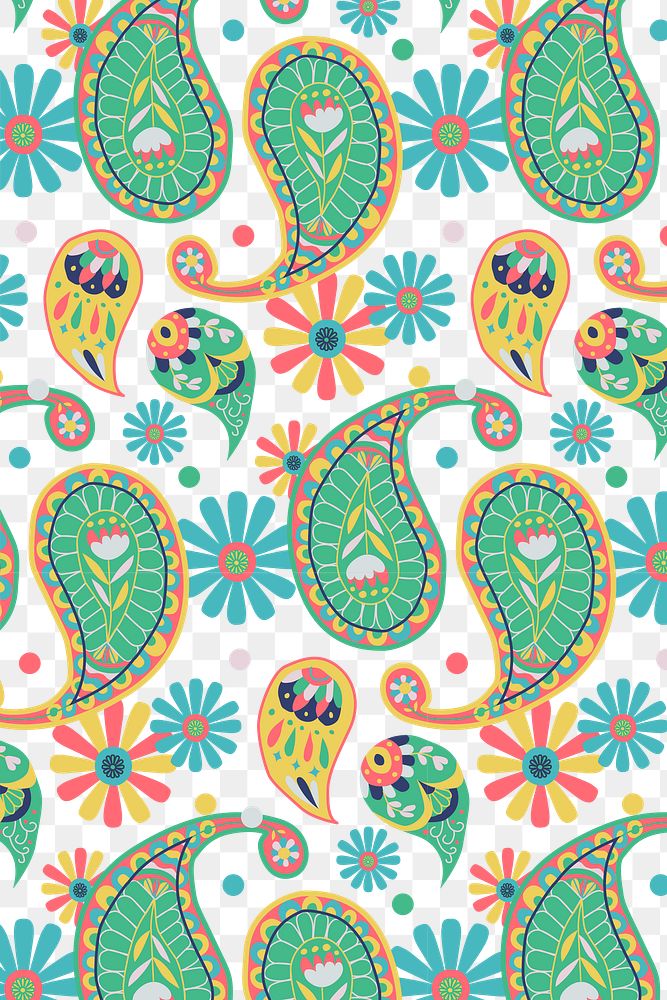 Green paisley pattern png transparent | Premium PNG - rawpixel