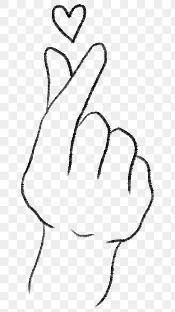 Finger Heart PNG Images | Free Photos, PNG Stickers, Wallpapers ...