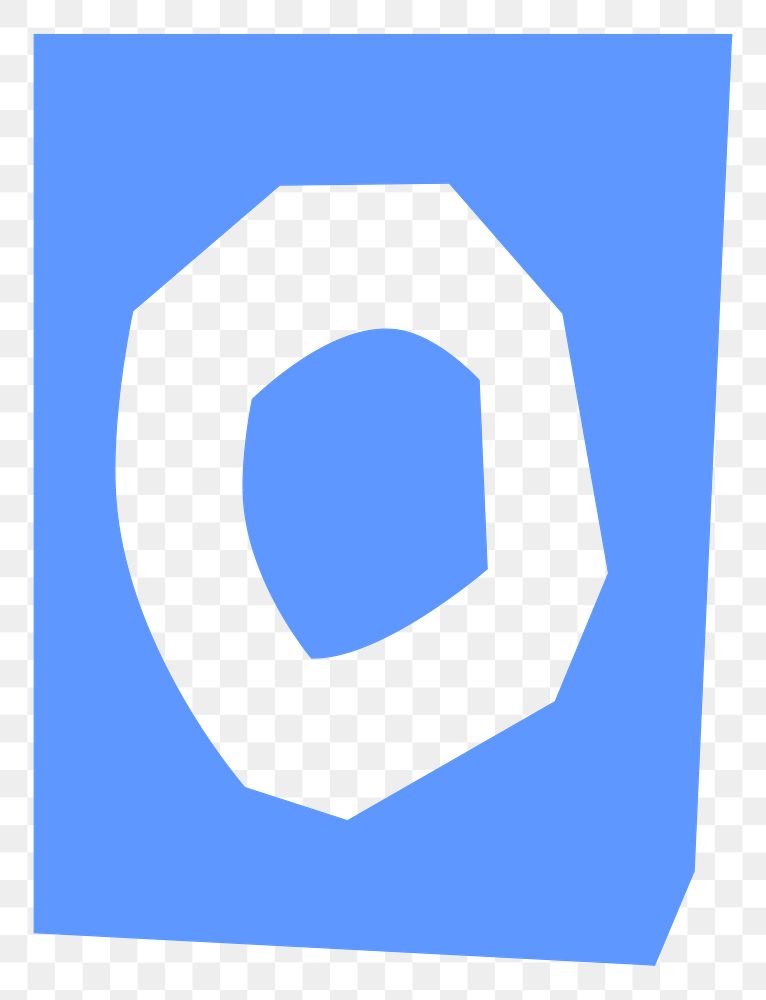 O letter paper cut png | Premium PNG Sticker - rawpixel