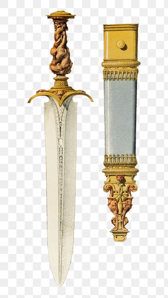 Ancient dagger png transparent sticker, | Premium PNG Sticker - rawpixel