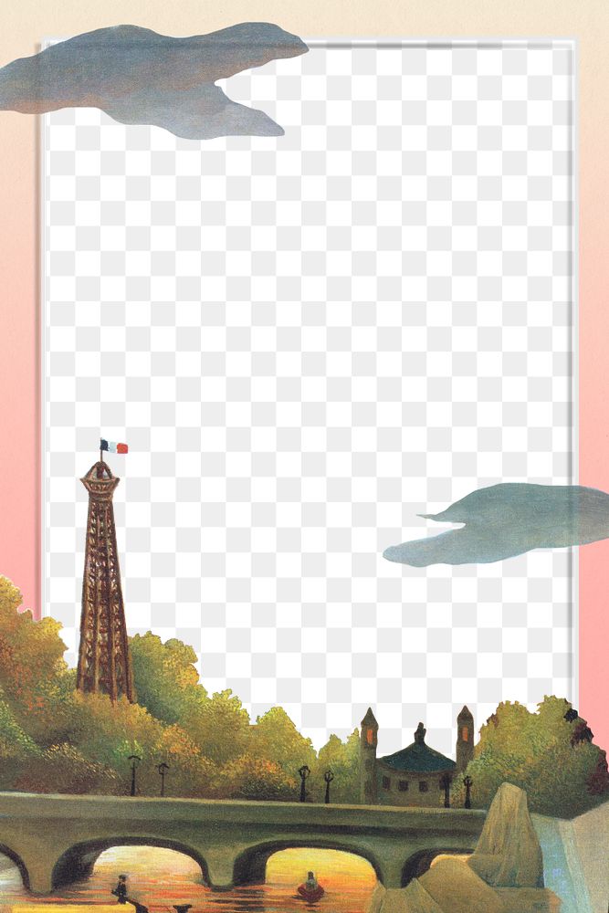 Frame png Paris border, Eiffel-tower | Free PNG - rawpixel