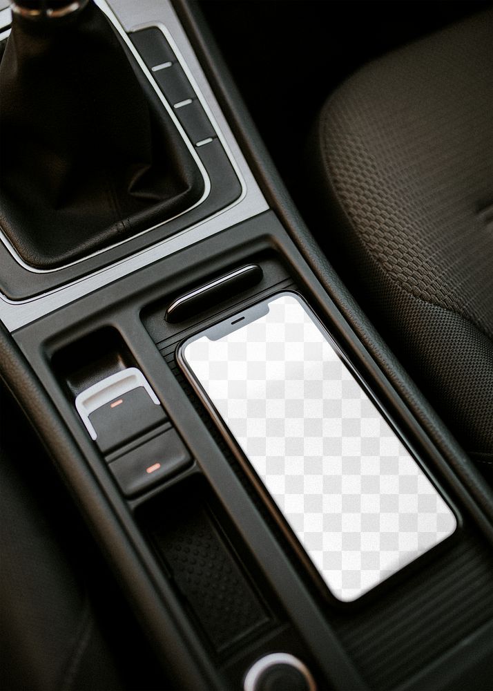 Mobile phone inside a car | Free PNG - rawpixel