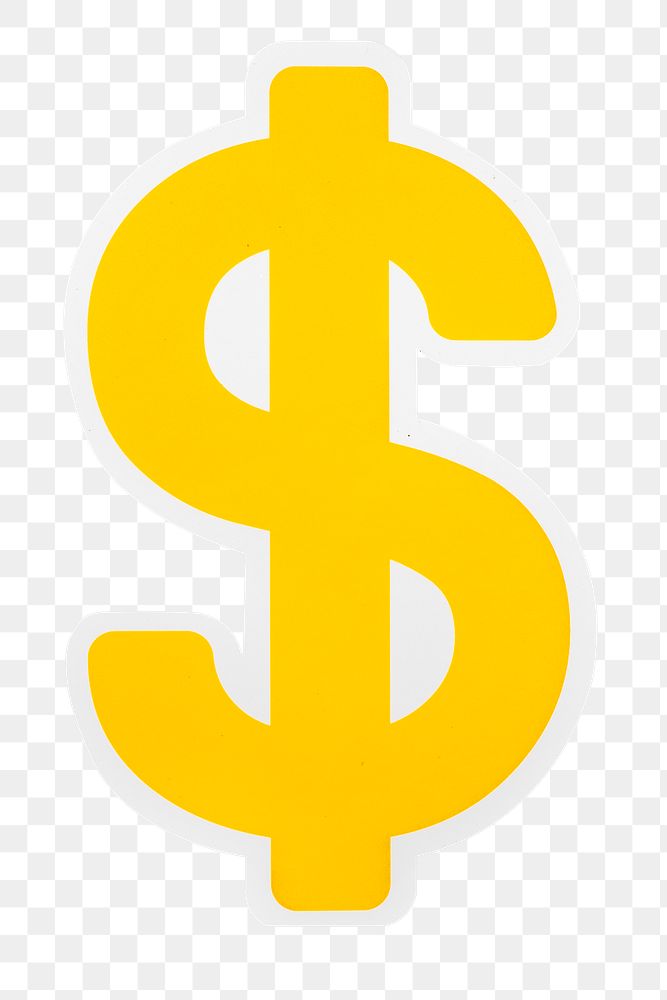 Dollar sign paper craft illustration | Free PNG Sticker - rawpixel