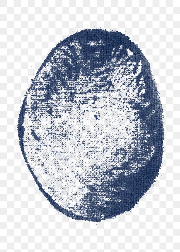 Blue oval png block print | Free PNG Sticker - rawpixel