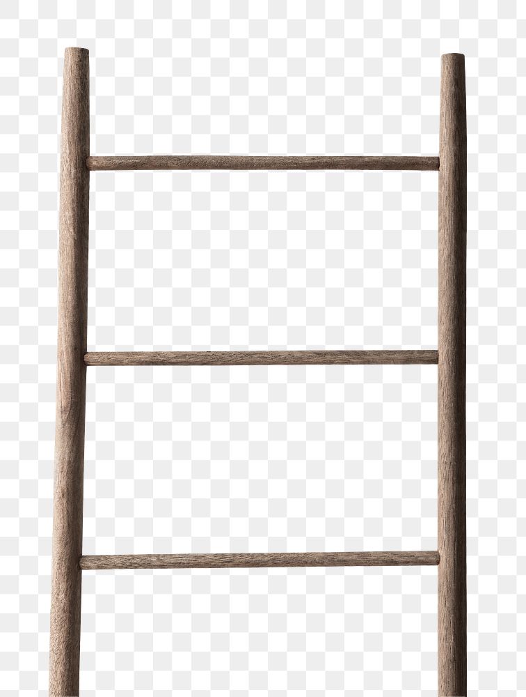 Png wooden ladder mockup clipart | Free PNG Sticker - rawpixel
