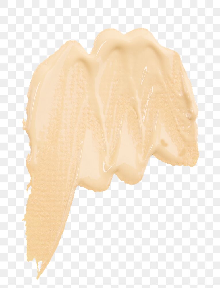 Beige acrylic paint textured png | Premium PNG Sticker - rawpixel