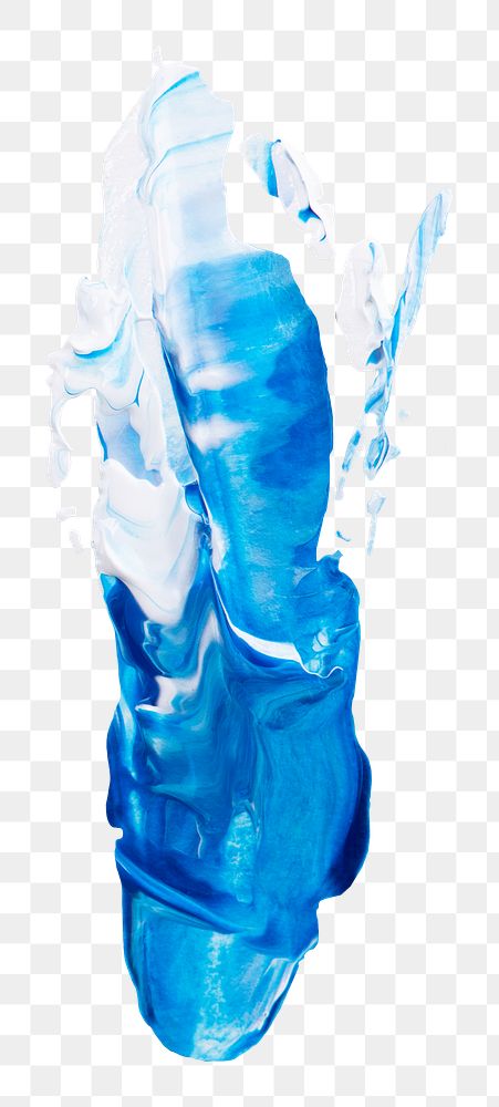 Blue paint smudge textured png | Free PNG Sticker - rawpixel