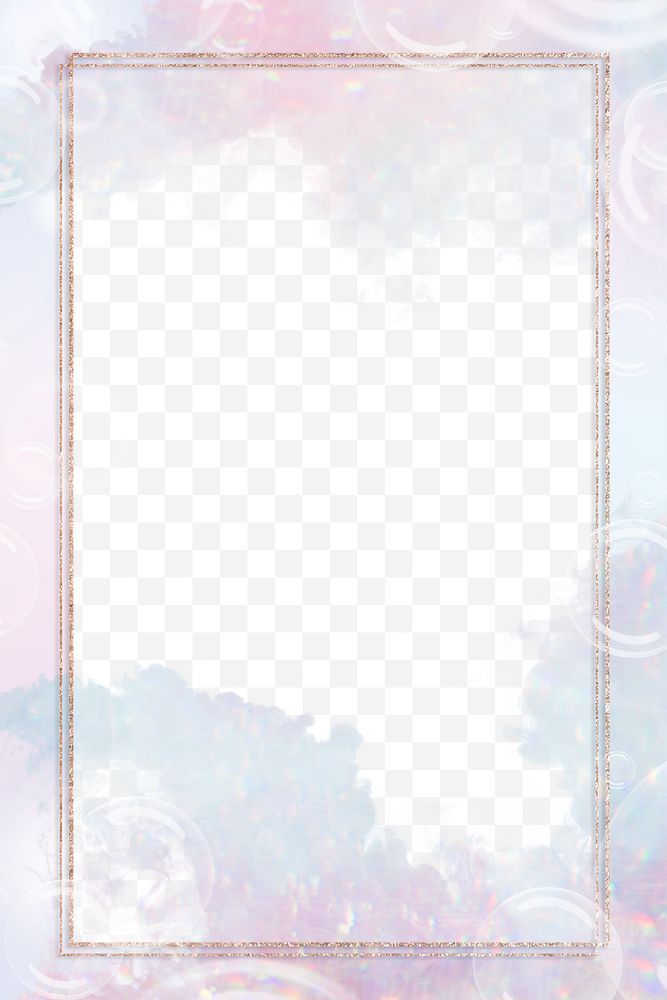 Glittery rectangle frame on a pastel | Premium PNG - rawpixel