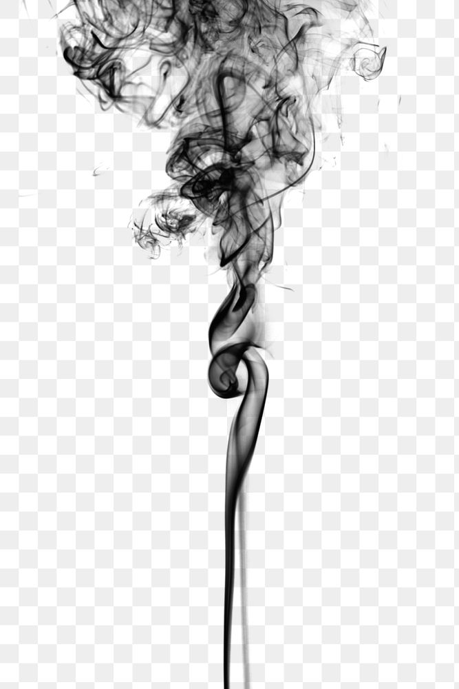 Black smoke effect design element | Premium PNG Sticker - rawpixel