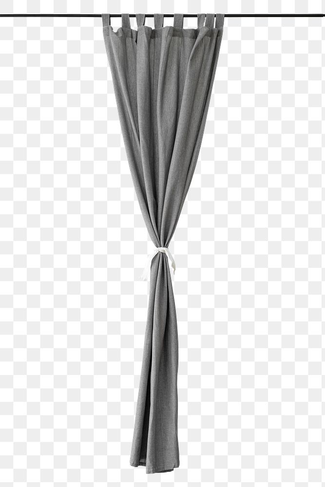 Gray drapery hanging from a curtain | Free PNG Sticker - rawpixel