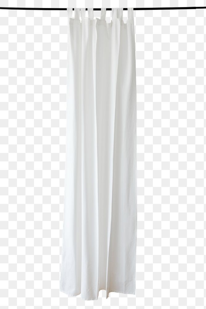 White drapery hanging from a curtain | Free PNG Sticker - rawpixel