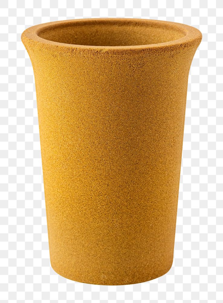 Yellow planting pot design element | Free PNG Sticker - rawpixel