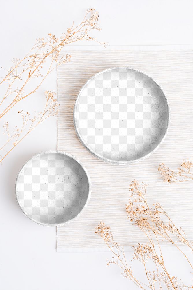 Plain plate png mockup in flat | Free PNG - rawpixel