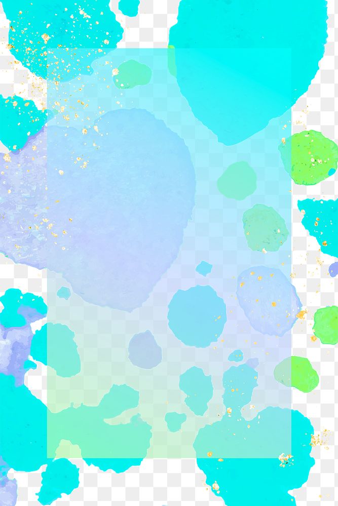 Rectangle frame png on blue | Free PNG - rawpixel