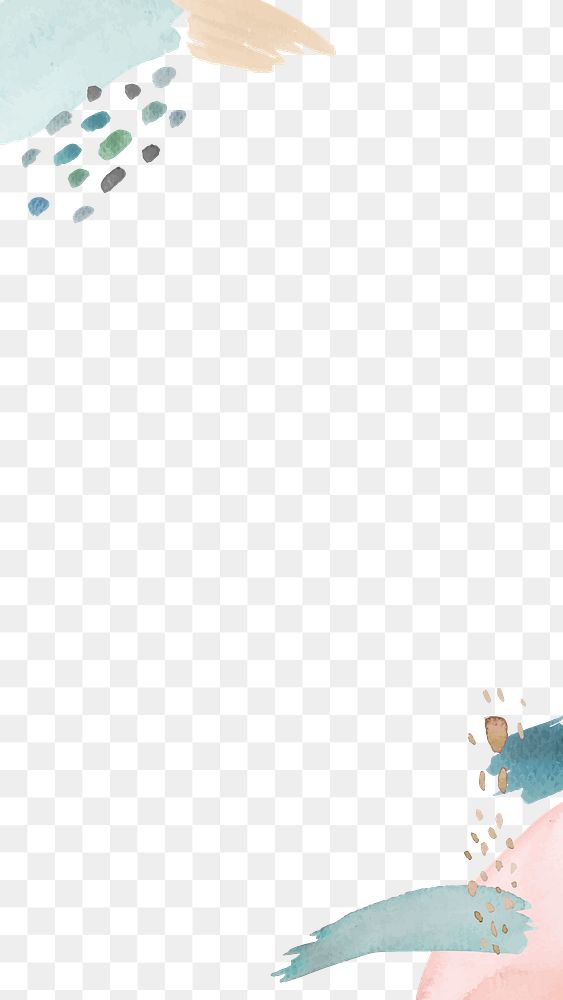 Aesthetic border png, watercolor on transparent | Free PNG - rawpixel