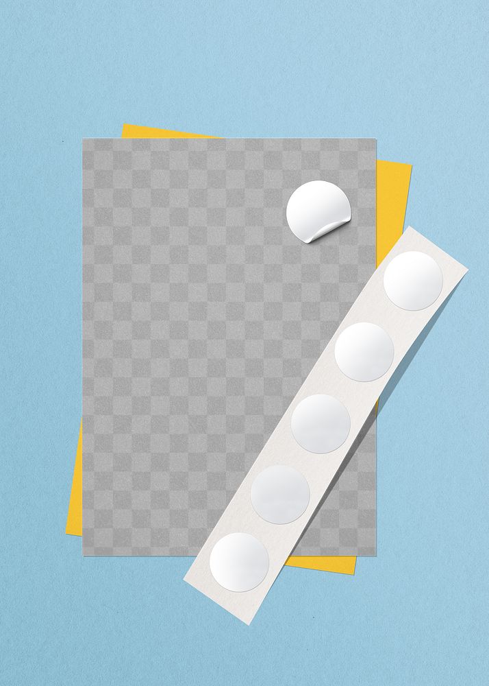 Paper mockup png, transparent flat | Premium PNG Mockup - rawpixel