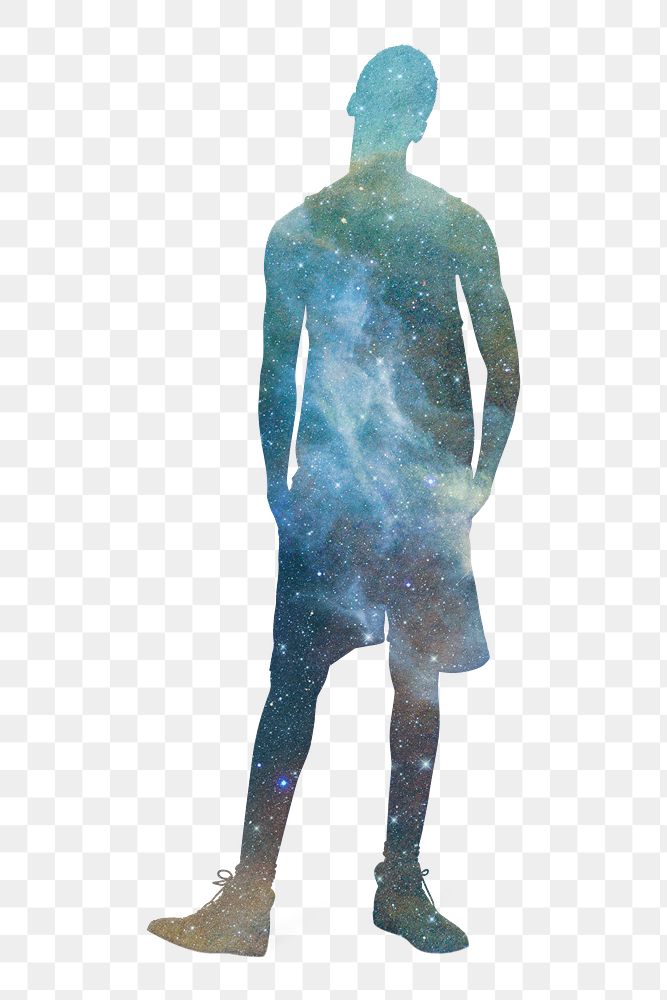 Galaxy man png silhouette clipart, | Premium PNG - rawpixel