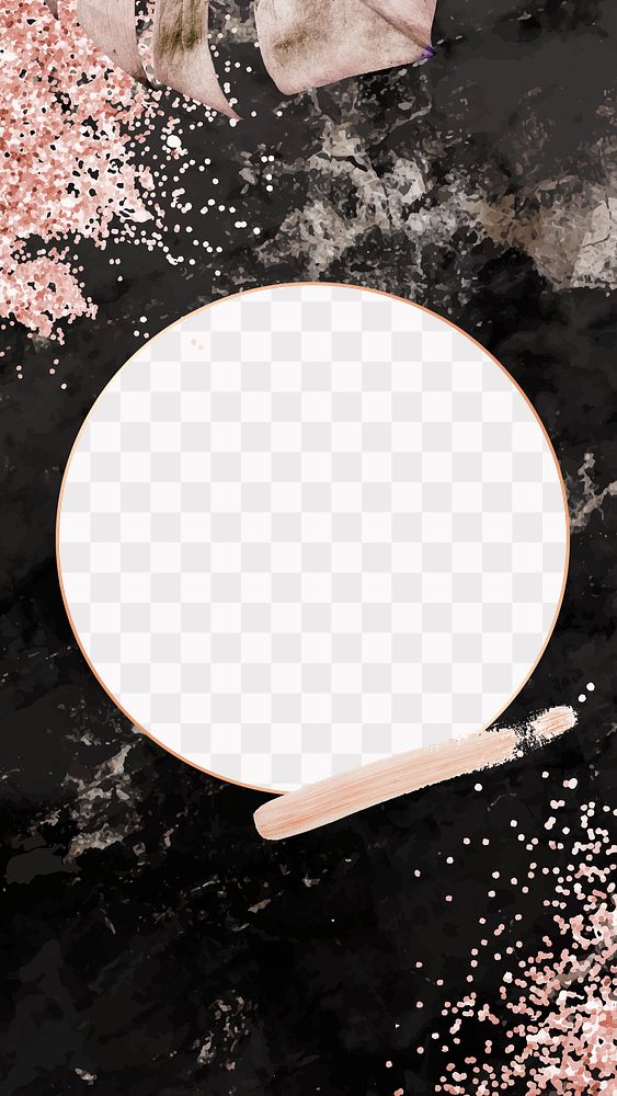 Round frame png on abstract | Free PNG - rawpixel