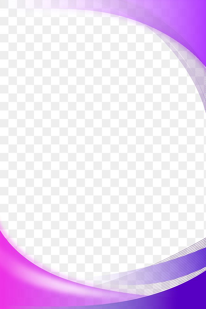 Purple curve frame template design | Free PNG - rawpixel