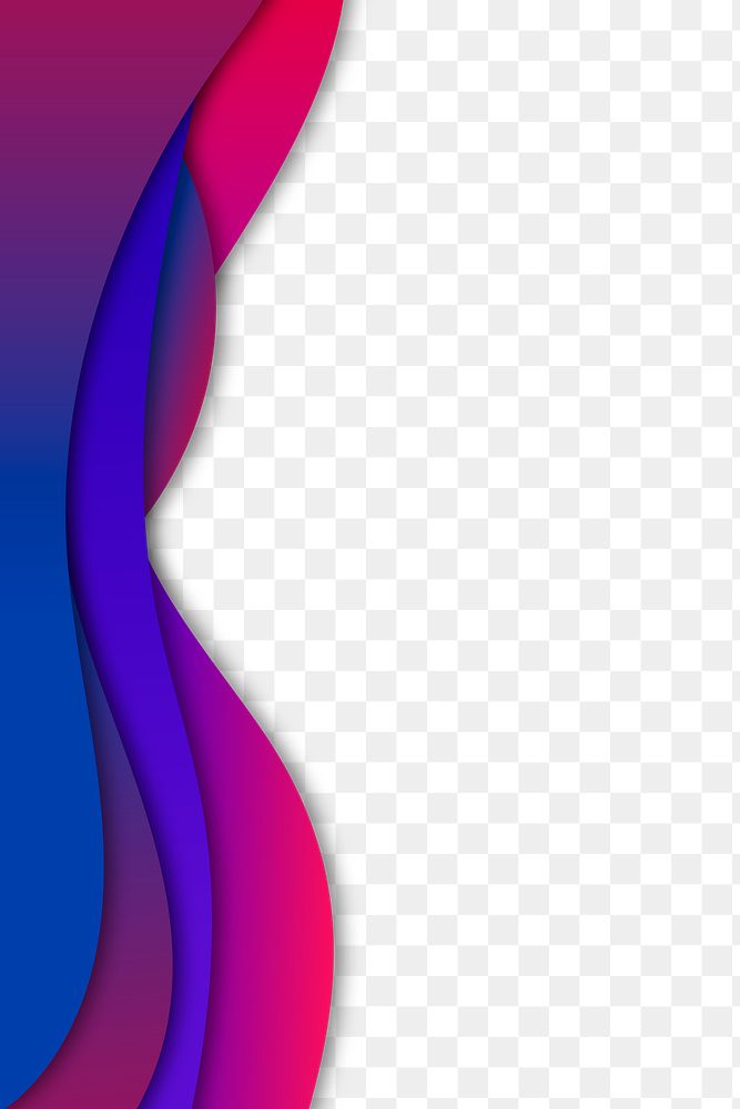 Neon gradient curve frame template | Premium PNG - rawpixel