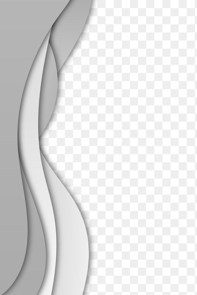 Gray curve frame template design | Free PNG - rawpixel