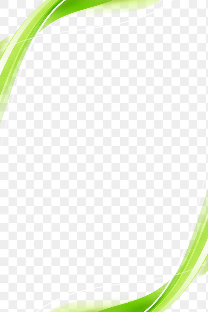 Green curve frame template design | Premium PNG - rawpixel