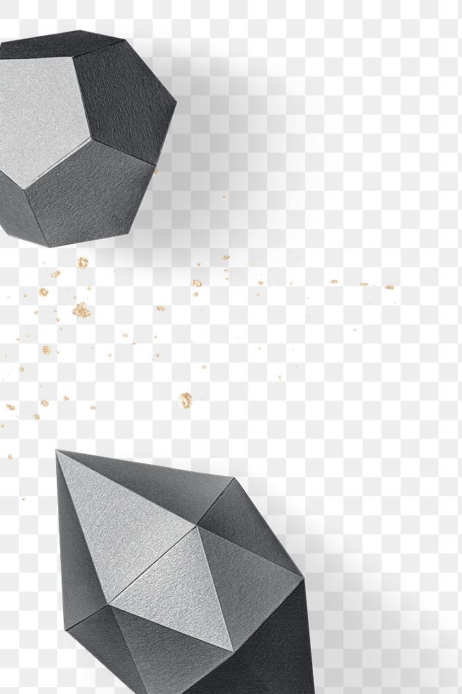 3D dark gray elongated hexagonal | Free PNG - rawpixel