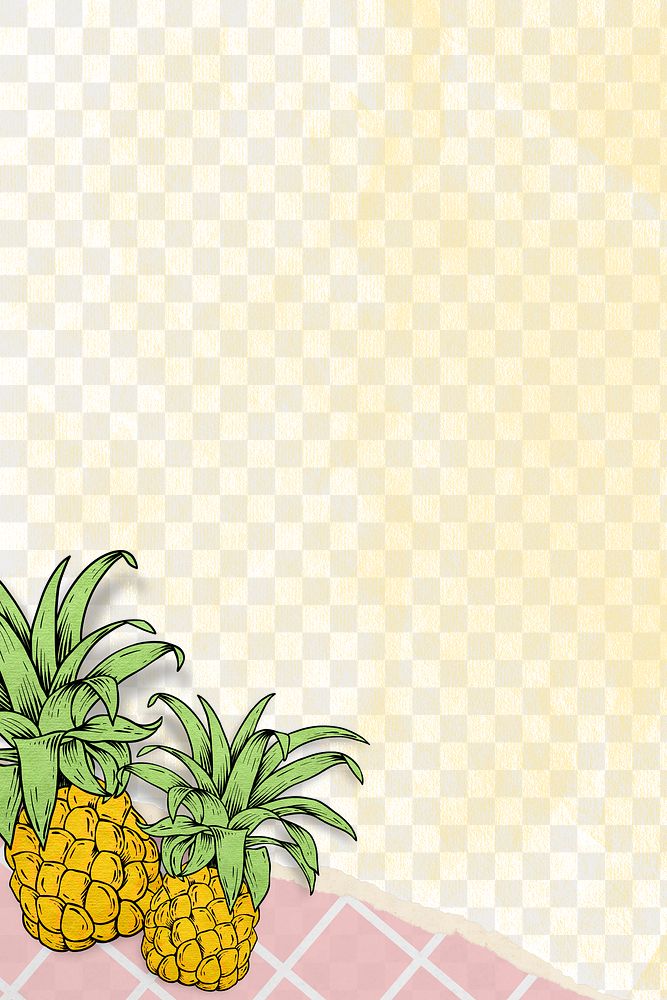 Pineapple background design element | Free PNG - rawpixel