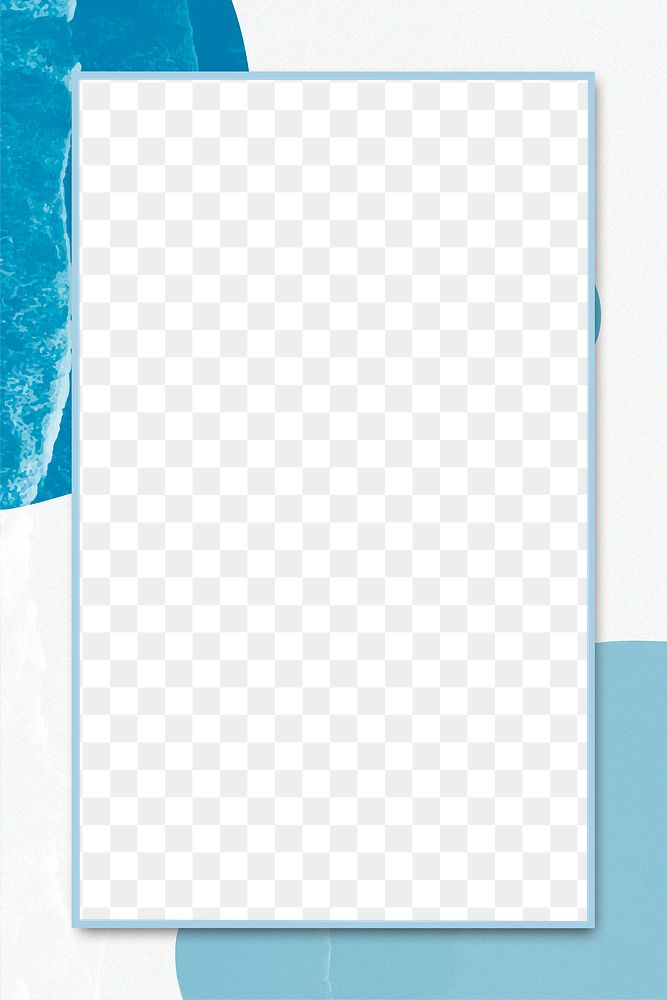 Acrylic texture frame png blue | Premium PNG - rawpixel