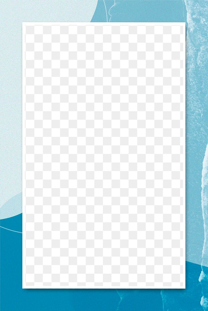 Porrait png frame bluej background | Free PNG - rawpixel