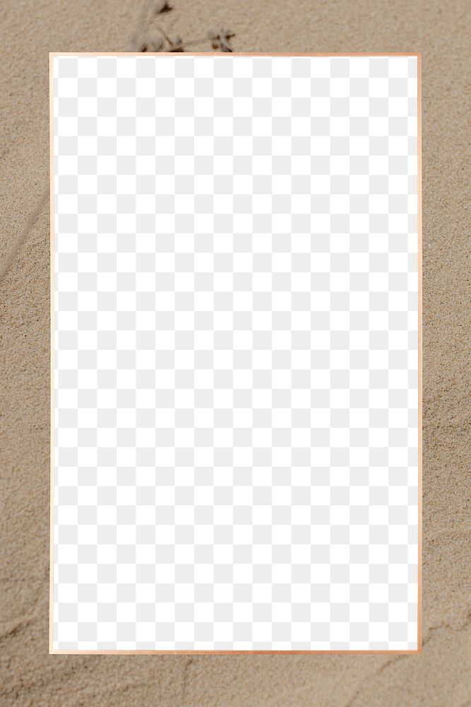 Sand texture rectangle frame design | Free PNG - rawpixel