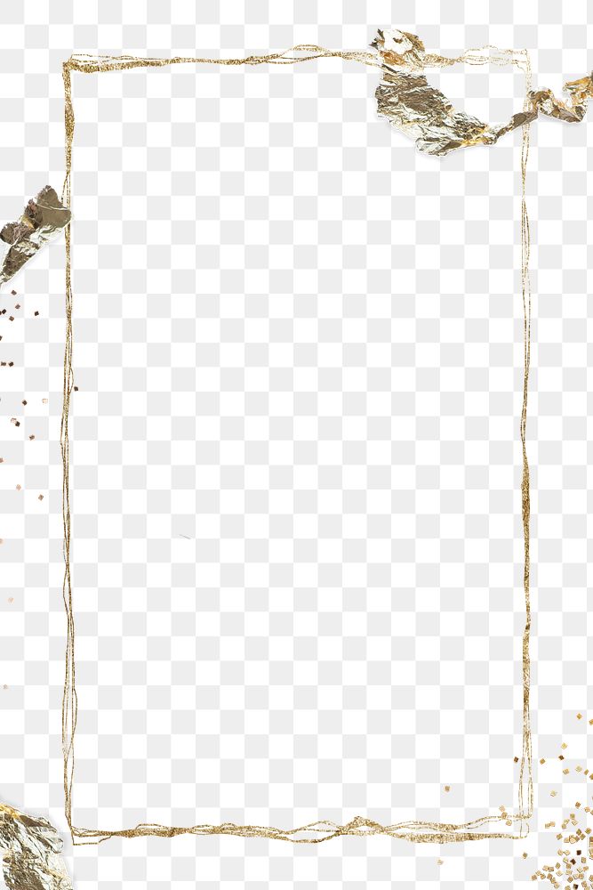 Glitter gold shimmer png frame | Premium PNG - rawpixel