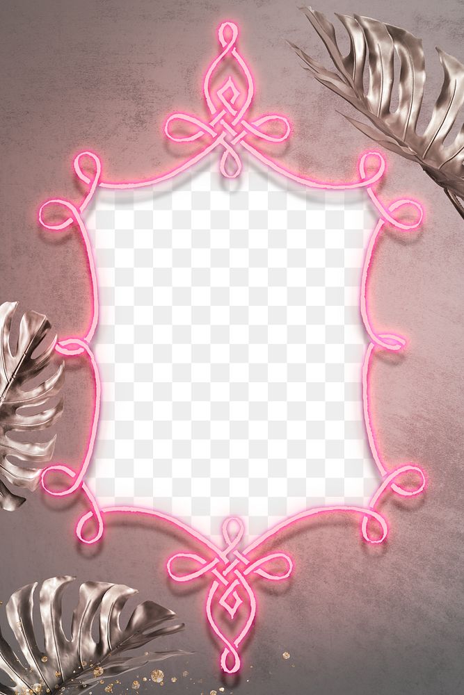 Pink filigree frame border png | Free PNG - rawpixel