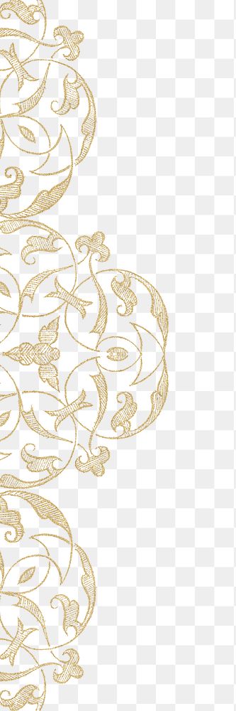 Gold filigree border png banner | Free PNG - rawpixel
