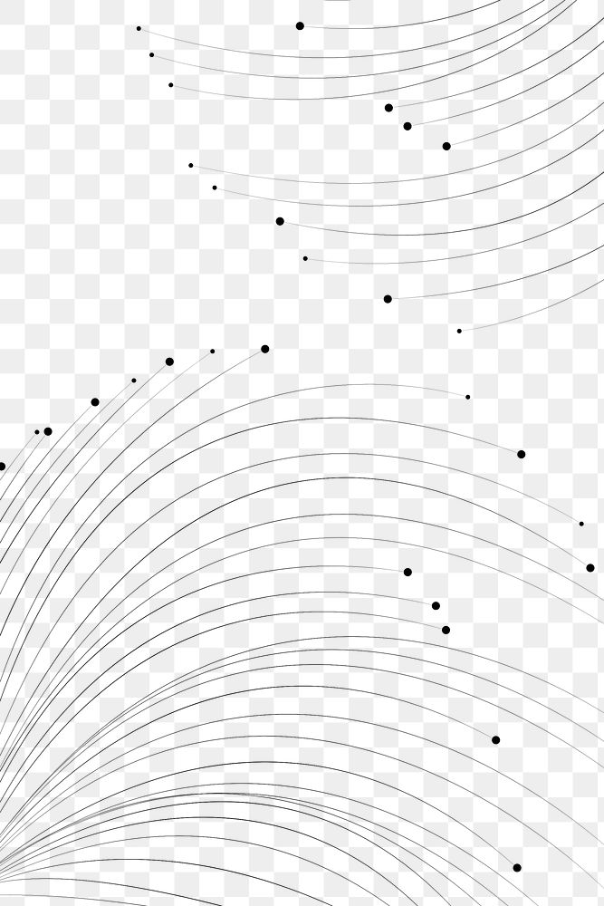 Black particle lines transparent png | Free PNG - rawpixel