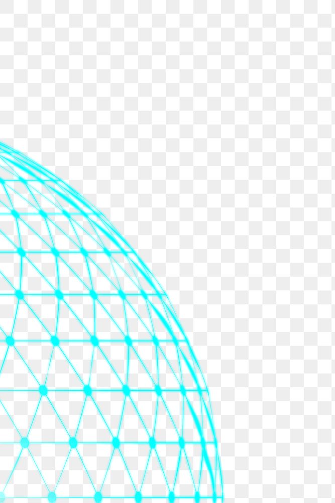 Blue globe digital grid transparent | Free PNG - rawpixel