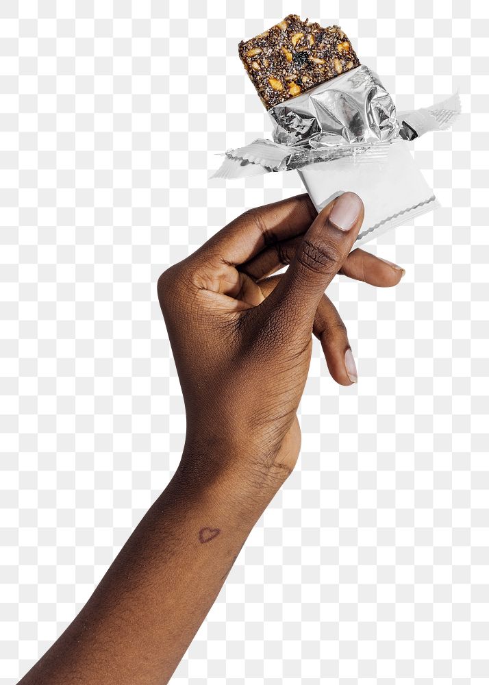 Black hand holding a protein | Free PNG Sticker - rawpixel