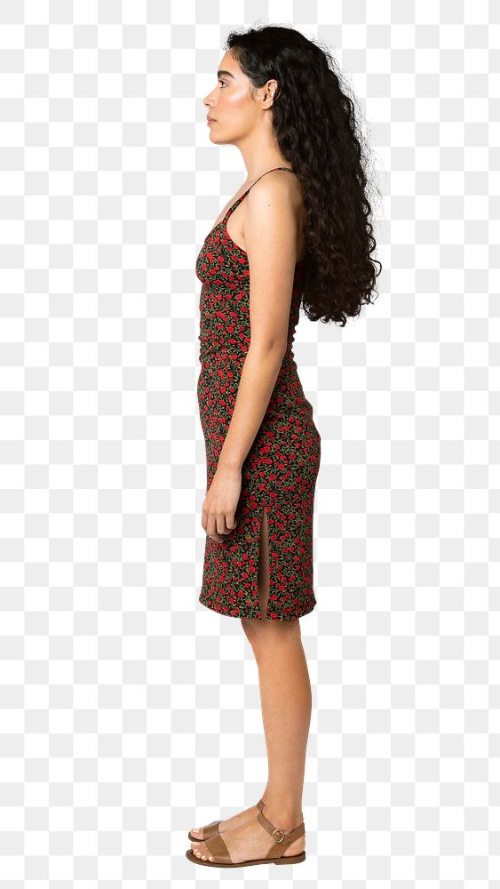 Woman side portrait shoot in a studio | Free PNG Sticker - rawpixel