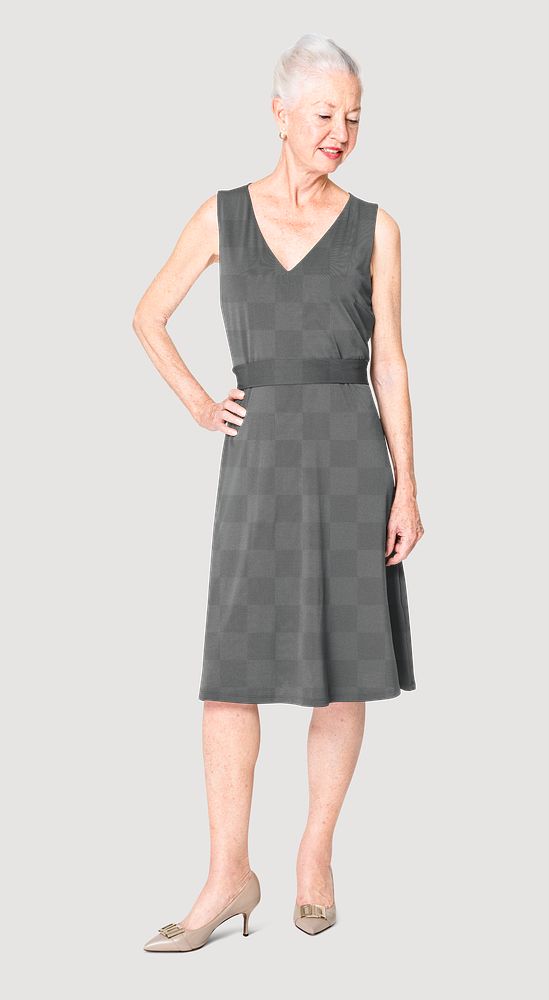 Midi dress png mockup transparent | Free PNG - rawpixel