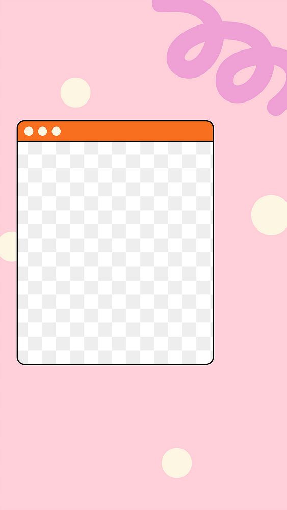 Web browser png frame, retro | Premium PNG - rawpixel