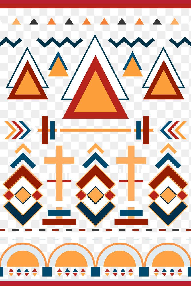 Tribal Aztec png pattern, transparent | Free PNG - rawpixel