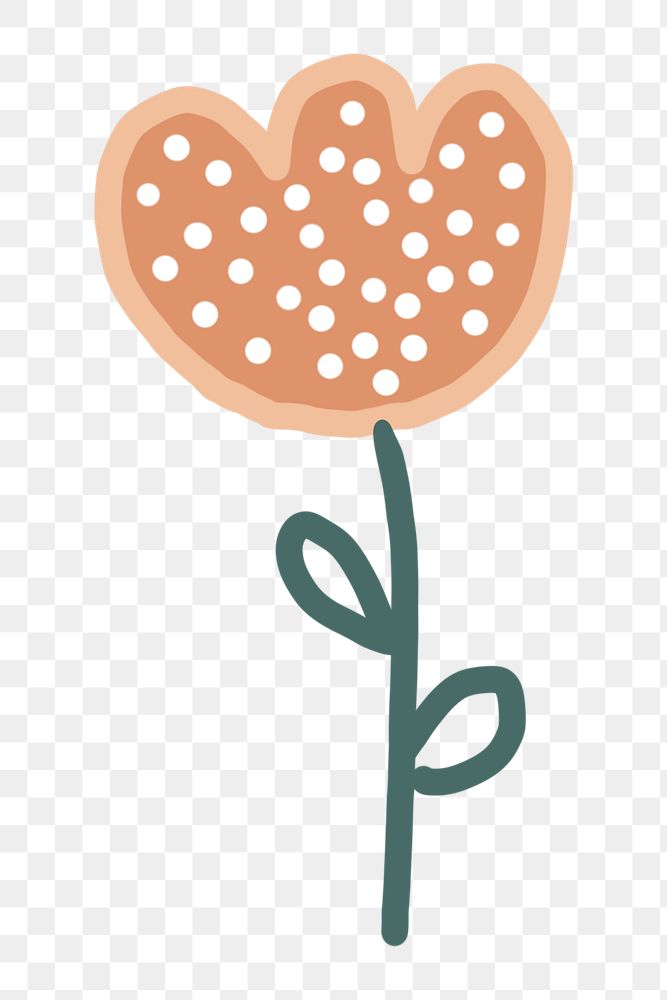 Flower PNG doodle clip art, | Free PNG - rawpixel