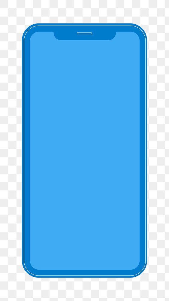 Blue mobile phone png sticker, | Free PNG Sticker - rawpixel